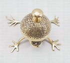 Solid Brass Frog Bell Office Table Desktop Bell Counter Reception Call ...