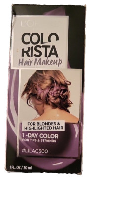 Loreal Colorista One Day Hair Dye Temporary Wash Out Party #500 Lilac ...