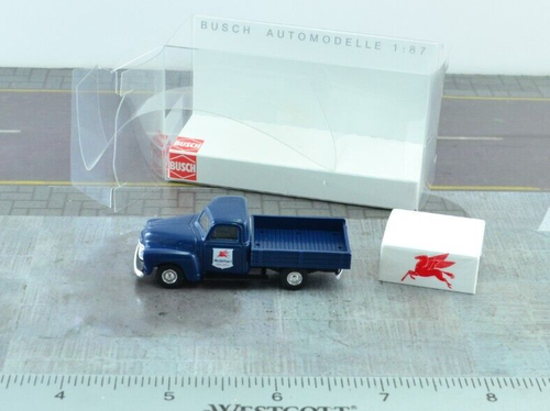 Busch 48217 Chevrolet Pick Up Truck MOBIL Fuel Flying Horse HO 1:87 ...