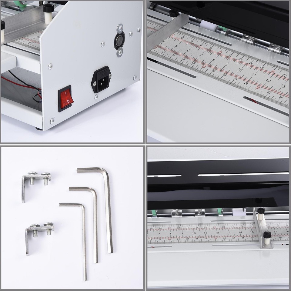 18" Electric 3in1 Scorer Perforator Paper Cutter Machine Adjust Height ...