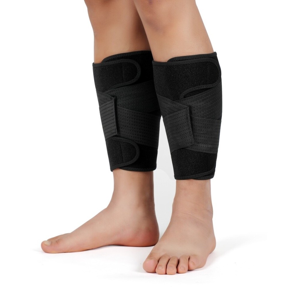 Sports Adjustable Calf Shin Splint Leg Compression Brace Wraps ...