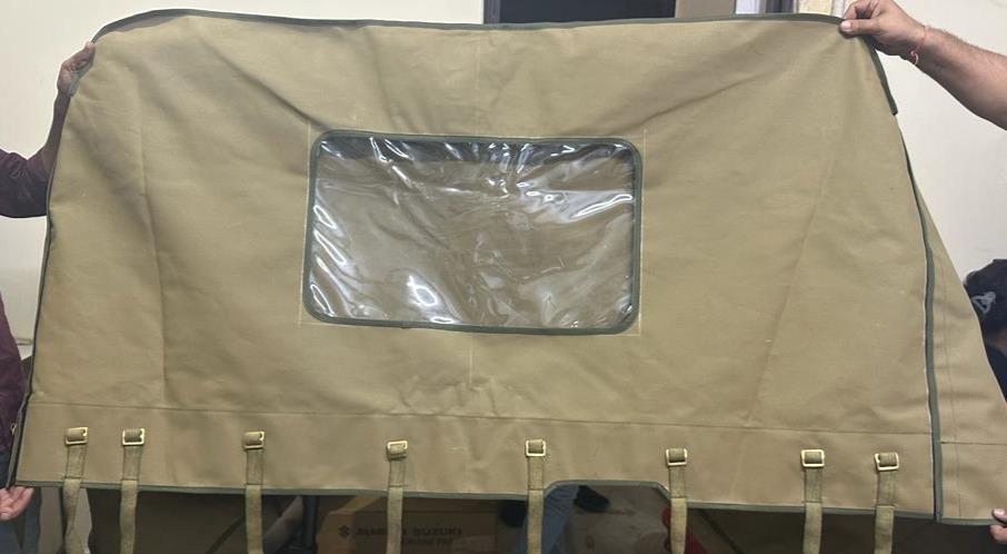 Complete Canvas Soft Top For JEEP WILLYS MB GPW Hotkiss OD Green/Brown ...