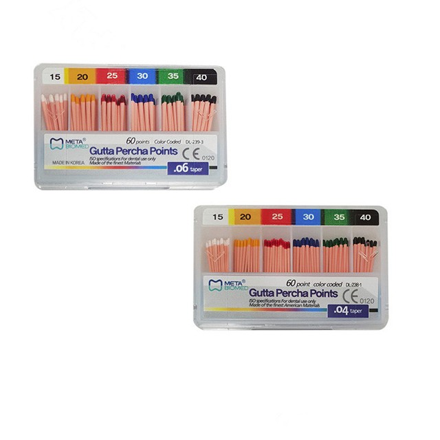 META GUTTA PERCHA POINTS .04 or .06 TAPER ASSORTED #30,15,20, 25, 35 ...