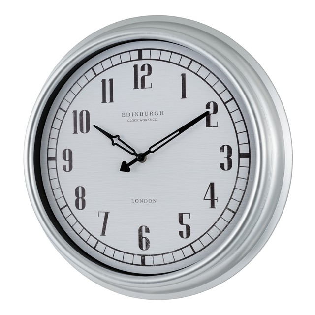 27923 Edinburgh Clock Works Company 16" Indoor/Outdoor Wall Clock by ...