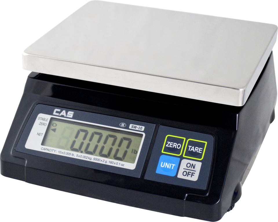 Open Box CAS SW-5, SW-10, SW-20, SW-50, Food Service Scale, Kg/ g/ Oz ...