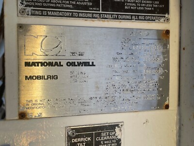 Well service rig Derrick Franks 96 ft. Tubing board and rod basket no ...