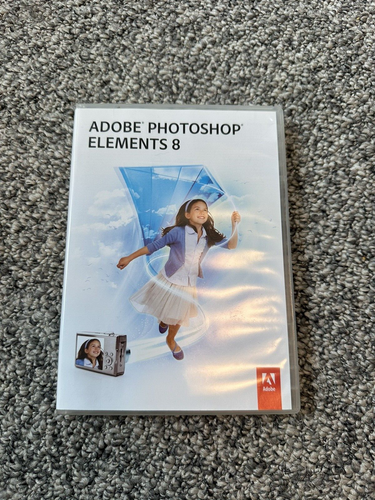 Adobe Photoshop Elements 8 Software Disc w/ Serial Number Install Key ...