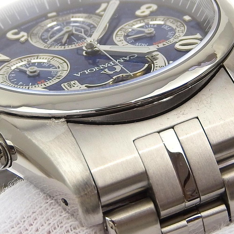 CITIZEN Campanola Watches 6771-T010750-TA Moon face BlueDial Stainless ...