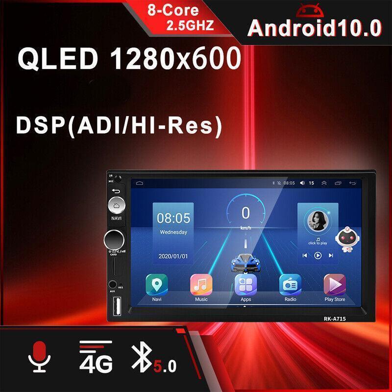 7"Android 10.0 Reversing 2Din Car Radio Stereo Carplay GPS Wifi 4+64G ...