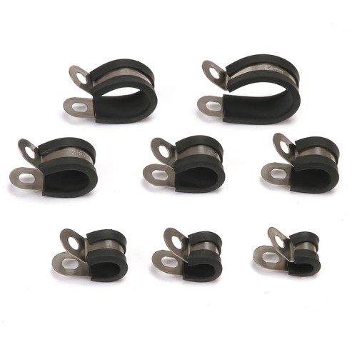 6-24MM Rubber Lined P Clips Hose Pipe Clamp Cable Mounting Clip ...