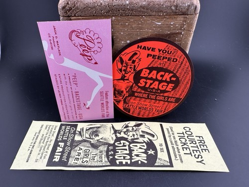 Peep Backstage 1962 Seattle Worlds Fair Where The Girls Are Risqué ...