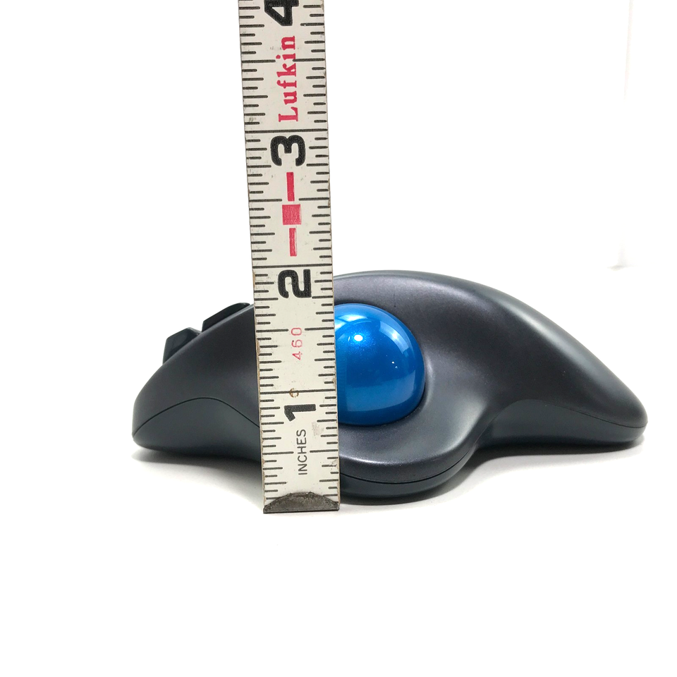 Logitech Logi M570 Wireless Trackball Mouse & Dongle Receiver Blue Ball ...