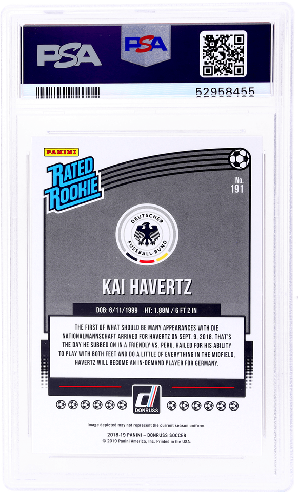 2018 Panini Donruss Kai Havertz Press Proof Red #191 PSA 10 | eBay