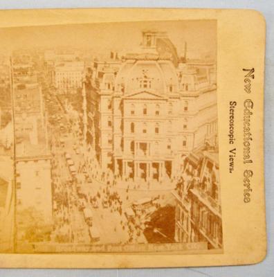 Stereoview American Foreign Views Broadway And Post Office New York ...