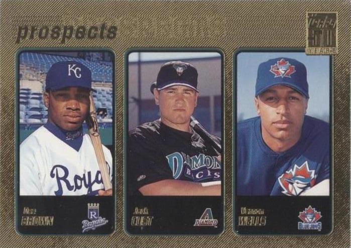2001 Topps - Prospects Vernon Wells, Jack Cust, Dee Brown #736 Gold ...