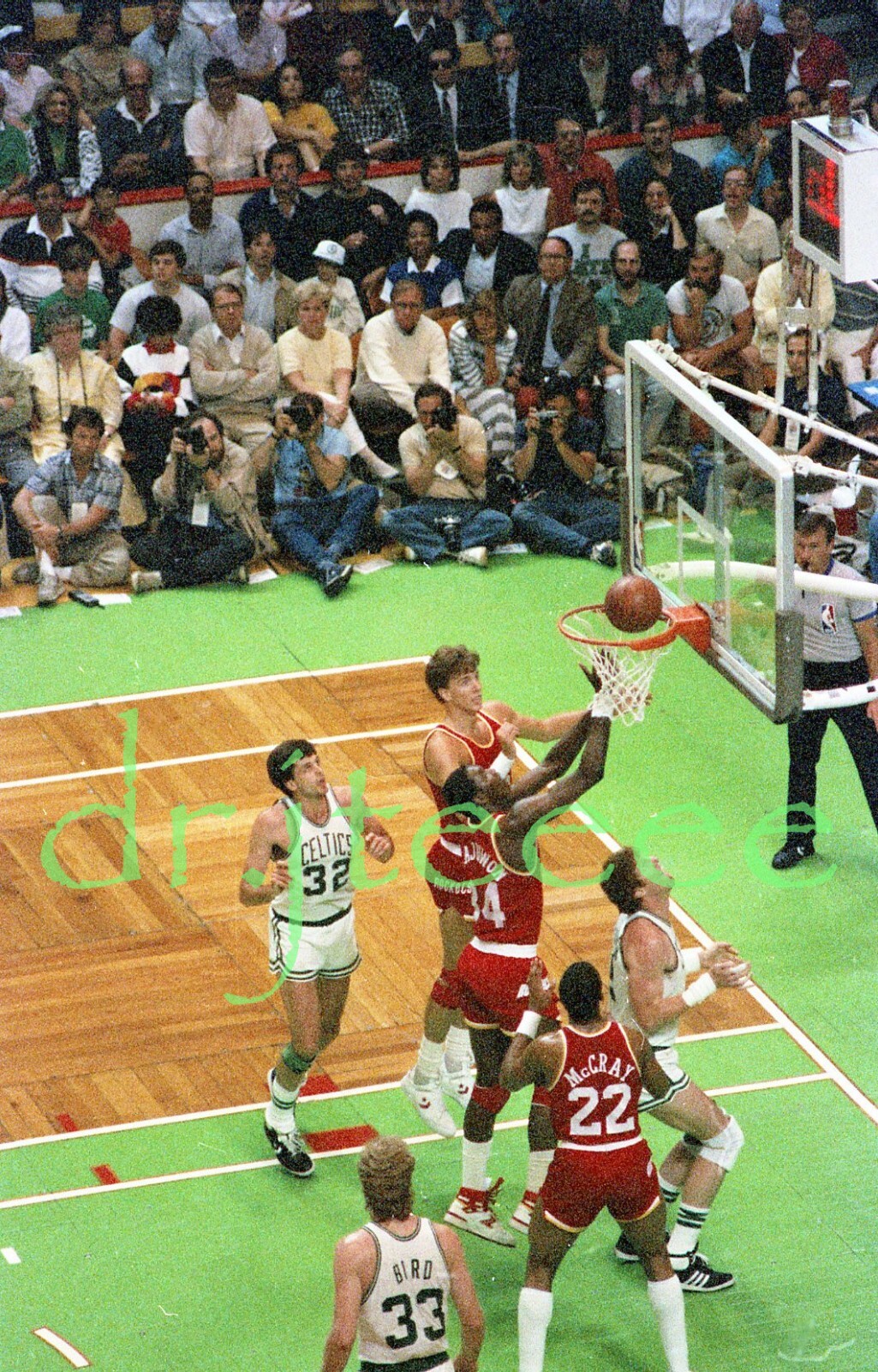 1986 NBA Akeem Olajuwon HOUSTON ROCKETS - 35mm Basketball Negative | eBay
