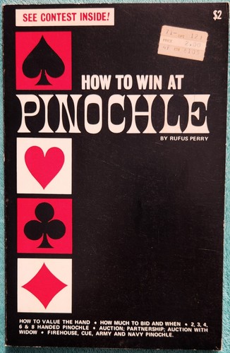 How To Win At Pinochle By Rufus Perry 1972 Trade Paperback 124 Pages | eBay