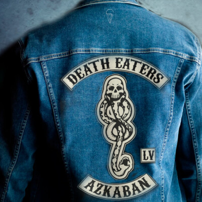 Death Eaters Embroidered patch Skull Large 17" X 13" for Biker Jacket ...