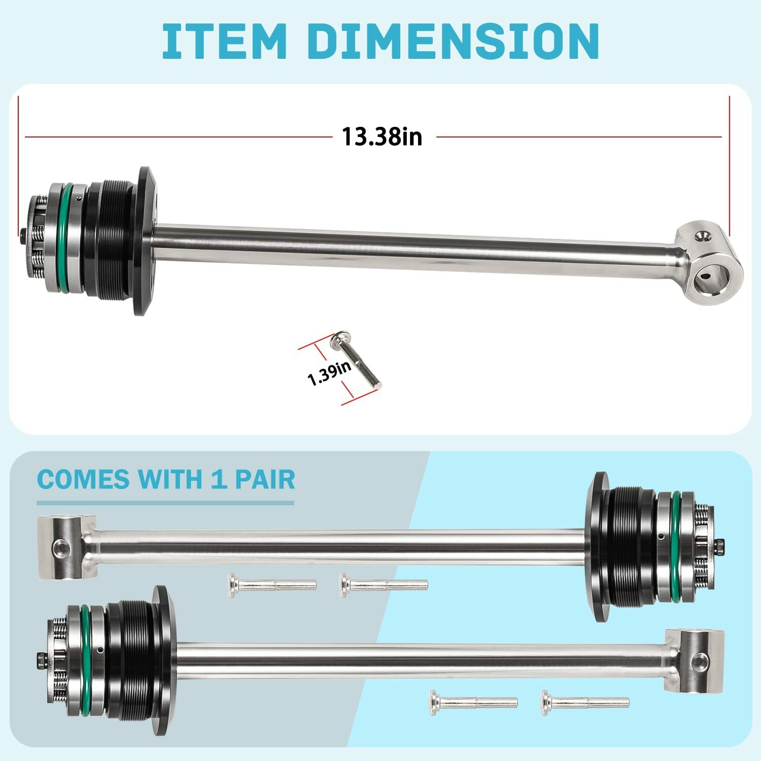 Pair of Trim Rod Assy Kit for Mercury Marine Verado Engines 8M0118299 ...