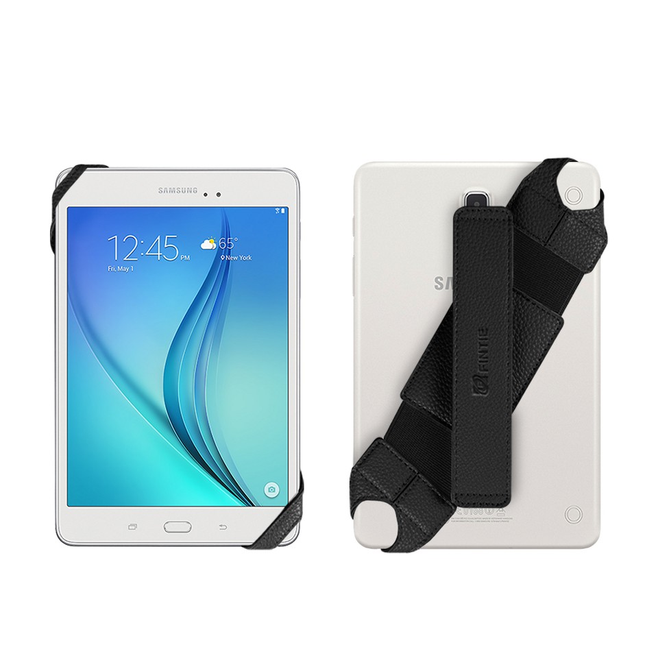 Universal Tablet Hand Strap Holder Swivel PU Leather Handle Grip w ...