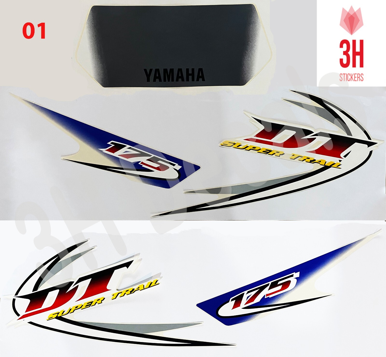 Custom made Yamaha DT175 super trail Decal Sticker full set | eBay