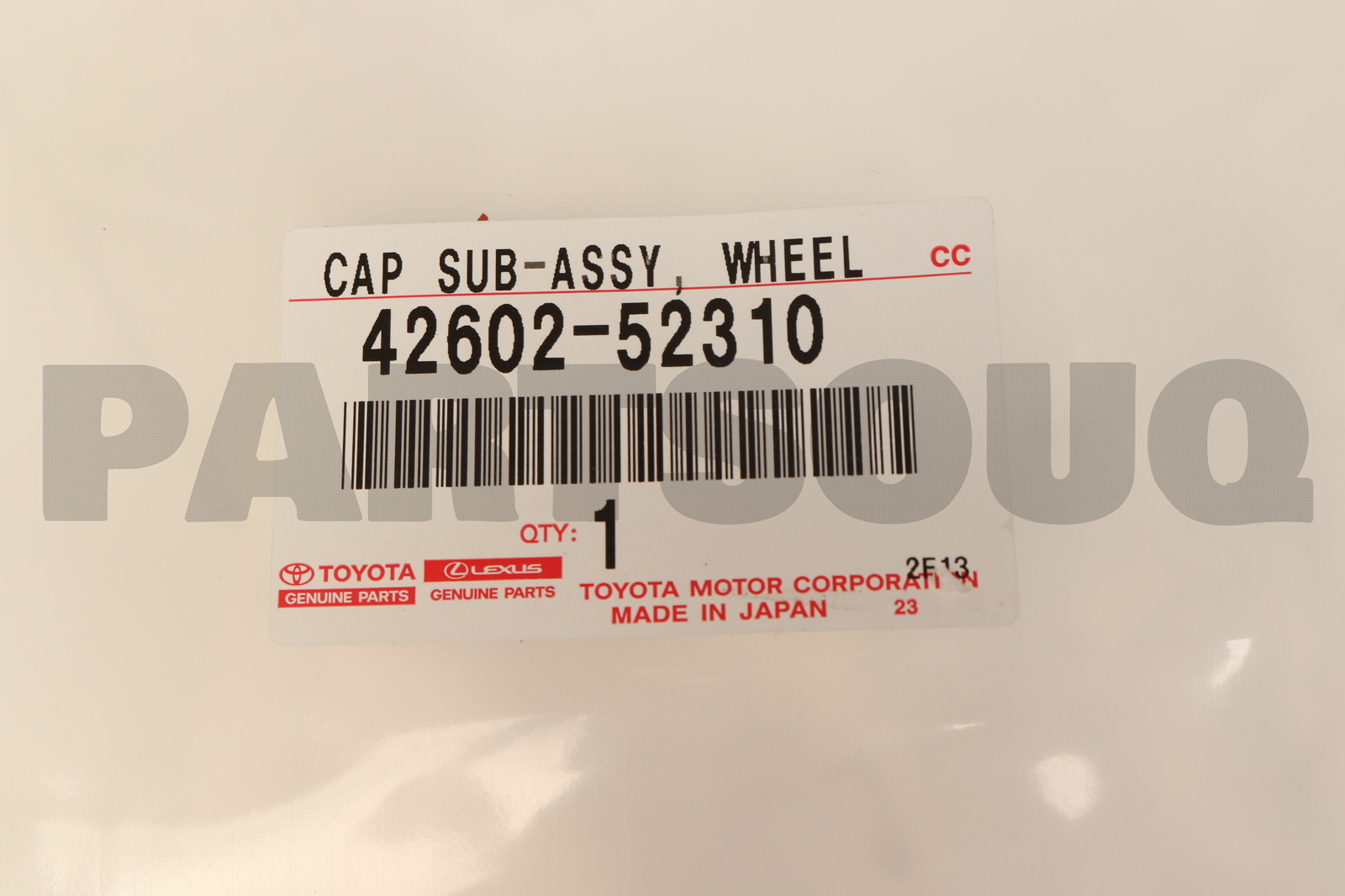4260252310 Genuine Toyota CAP, WHEEL 42602-52310 | eBay
