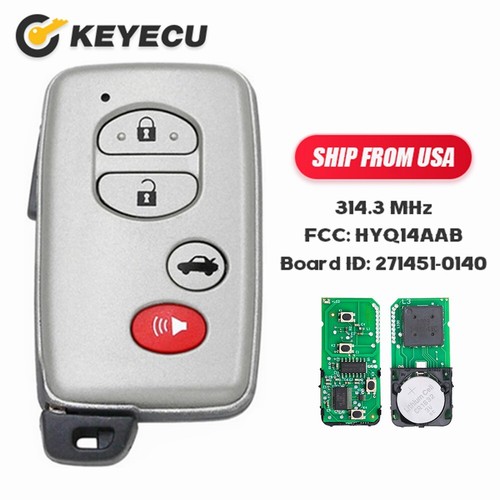 Keyless Remote Fob for Toyota Avalon Camry Smart Key HYQ14AAB 271451 ...
