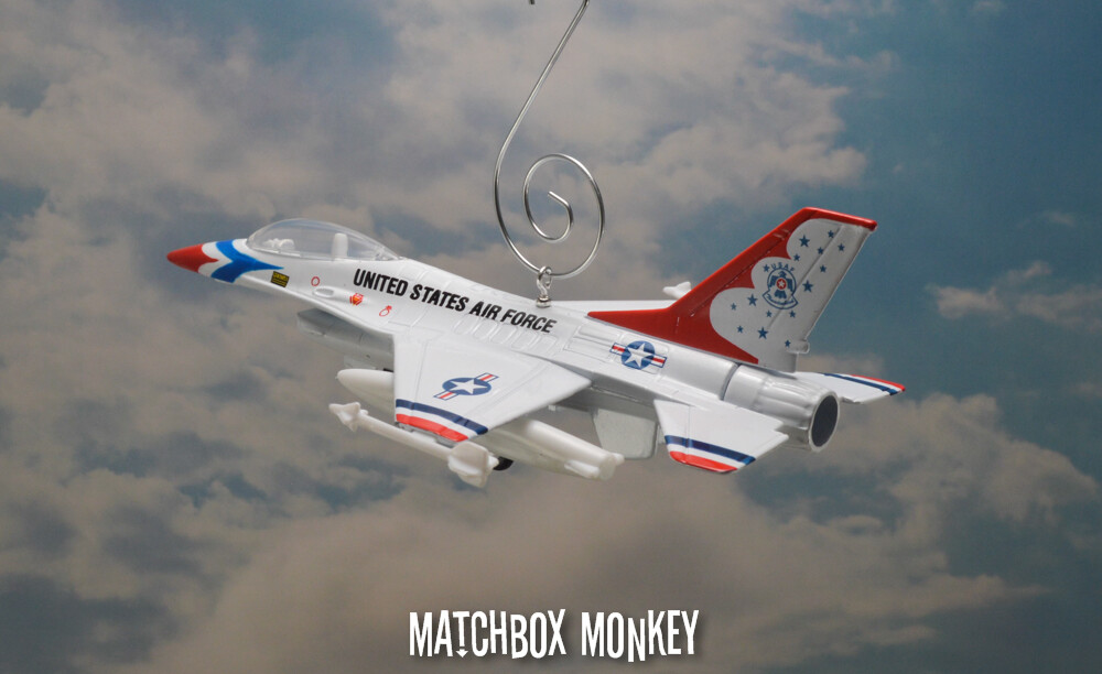 USAF Thunderbirds F-16 Falcon Christmas Ornament Top Gun Airplane Jet ...