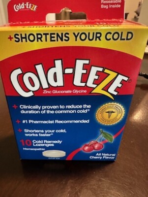 Cold-EEZE Zinc Cold Natural Cherry Flavor Lozenge - 10 Count ...