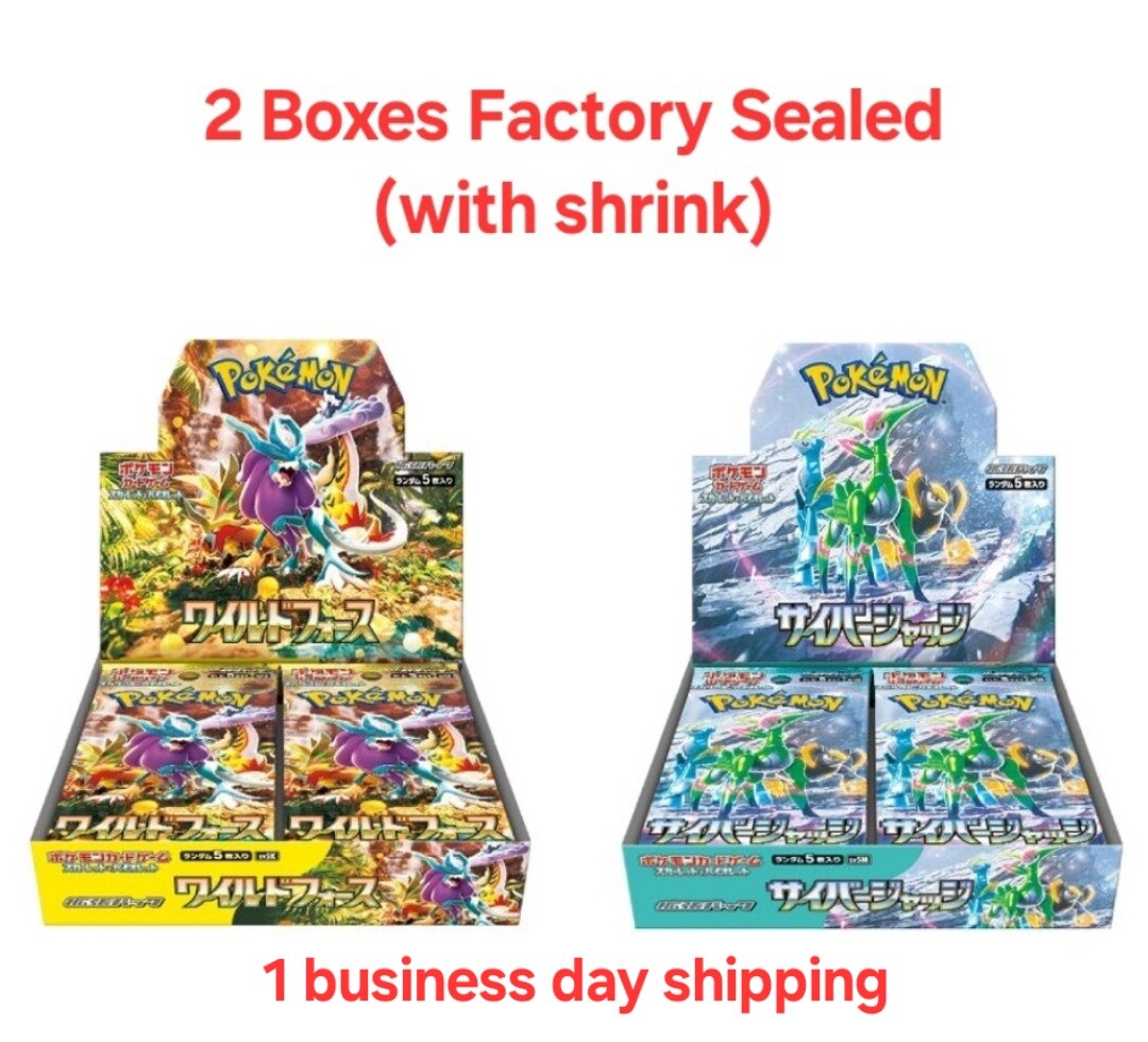 Pokemon Card Booster Box Wild Force & Cyber Judge sv5K sv5M w/shrink ...
