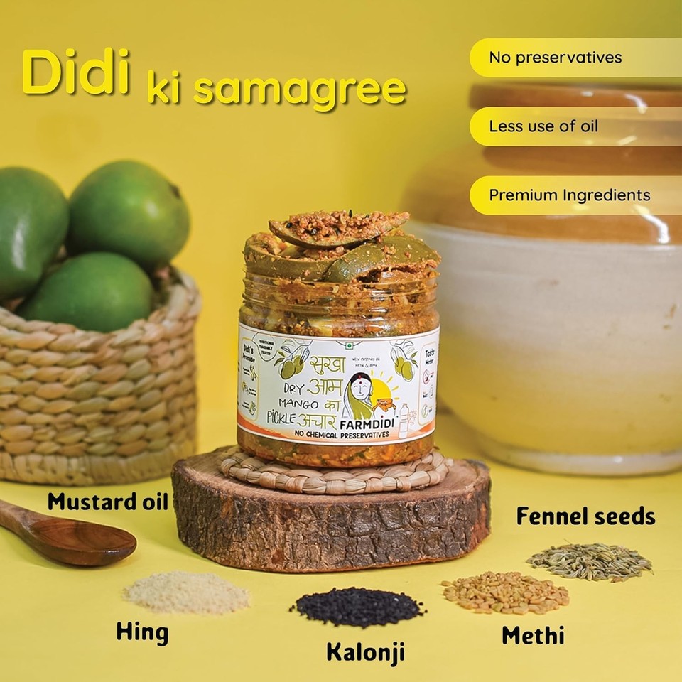 mango achar | Dry Stuffed Mango Pickle | North Style Homemade Pickles ...