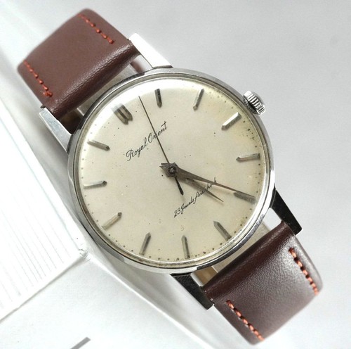 Royal Orient Rare Vintage Mechanical Watch 23 Jewels Hand Winding Mens ...
