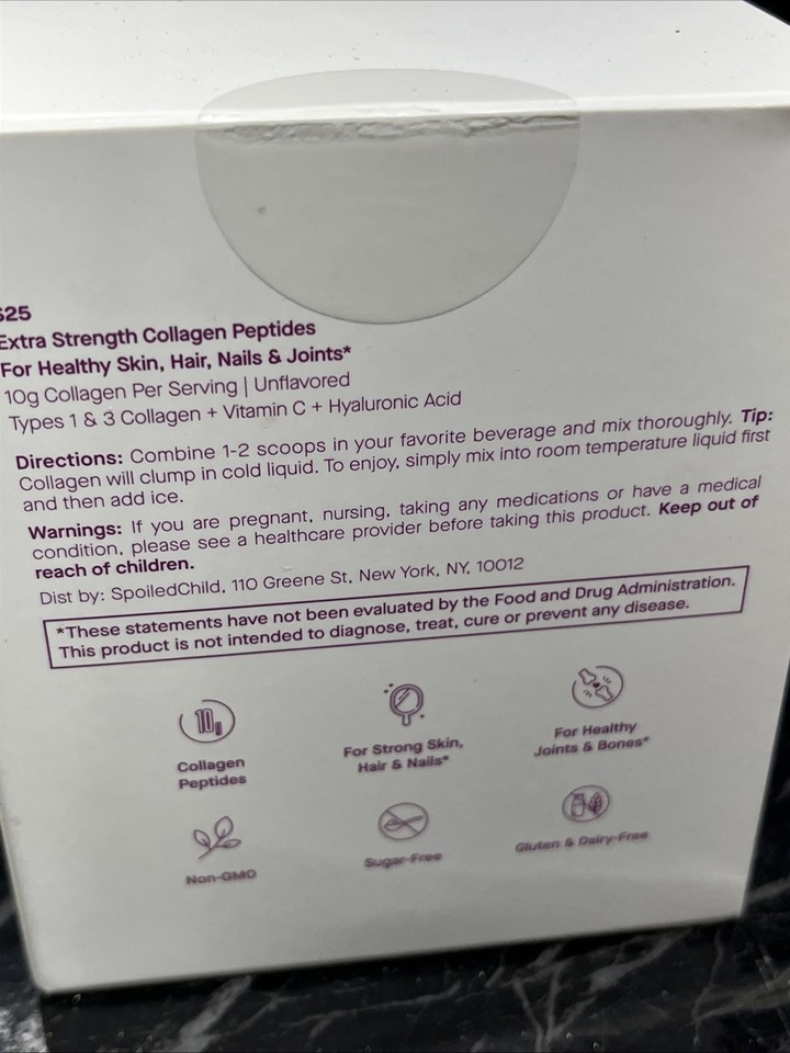 Spoiled Child S25 Extra Strength Collagen Peptides Powder 8.8oz ...