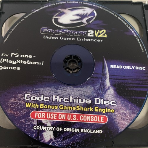 Gameshark 2 V2 for Playstation 1 Code Archive Disc Only - Tested And ...