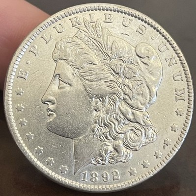 KEY DATE! 1892 P Morgan Silver Dollar ~ RARE DATE ~ HIGHER GRADE ~ 90% ...