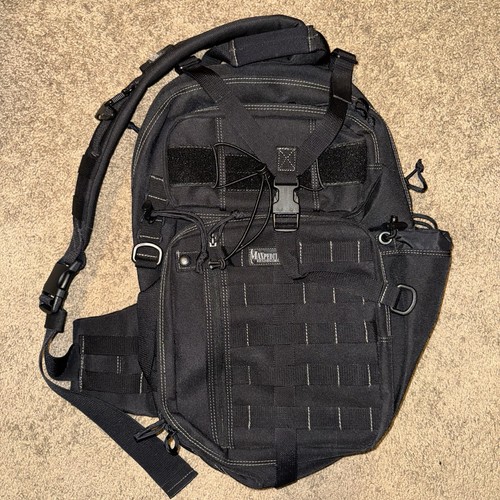 Maxpedition Kodiak Gearslinger Nylon Black Tactical Hiking Backpack Bag ...