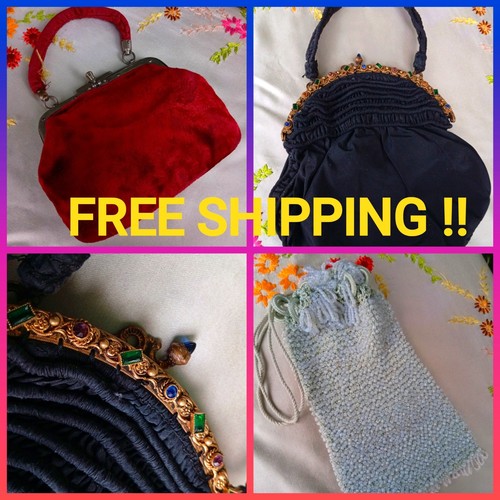 GORGEOUS WOMEN'S FRENCH ANTIQUE PURSE COLLECTION VICTORIAN EDWARDIAN ...