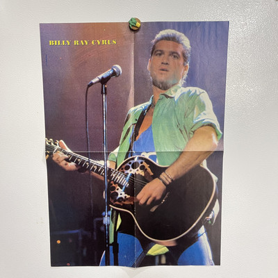 Vintage Country Music Magazine Poster Billy Ray Cyrus Travis Scott 2 ...