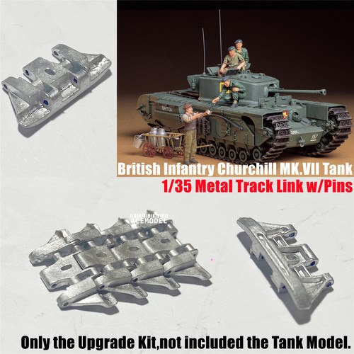 1/35 British Infantry Churchill Tank Lead-tin Alloy Track Links w/Metal ...
