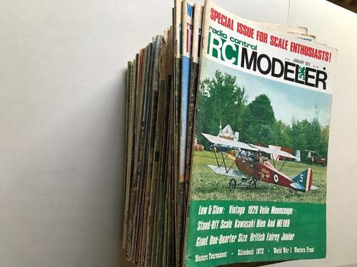 Lot of 34x R/C Radio Control RC Modeler Magazine 1963-1986 Model Planes ...