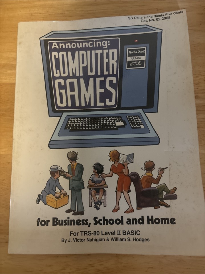 Announcing Computer Games Radio Shack Cat. No. 62-2068 Tandy Trs-80 ...