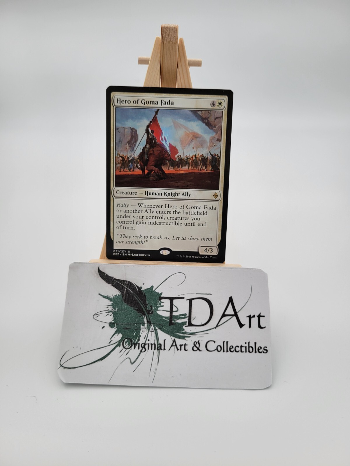 HERO OF GOMA FADA~ NM ~ MTG Magic the Gathering -Battle for Zendikar ...