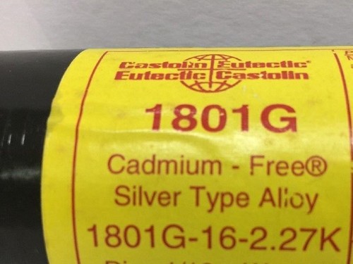 silver solder kit Eutectic 1801G 4 rods 1.0mm x 250mm + flux FREE ...