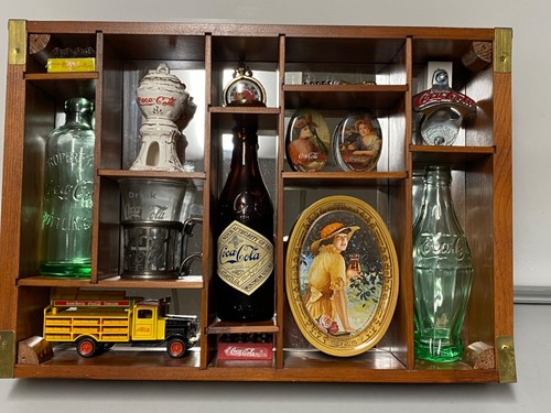 DRINK COCA COLA 100TH CENTENNIAL CELEBRATION SHADOW BOX WITH MULTIPLE ...