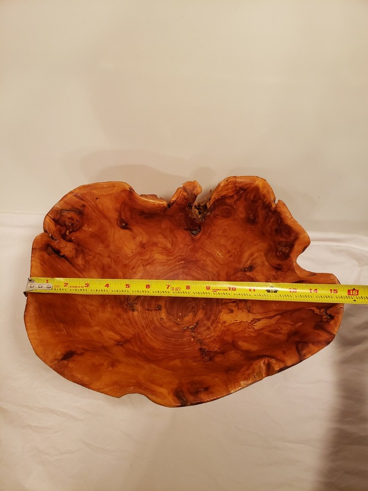 Large Real Wood Tree Stump Bowl, Knotty Wood, Soft Wood, 9 1/2" Tall ...