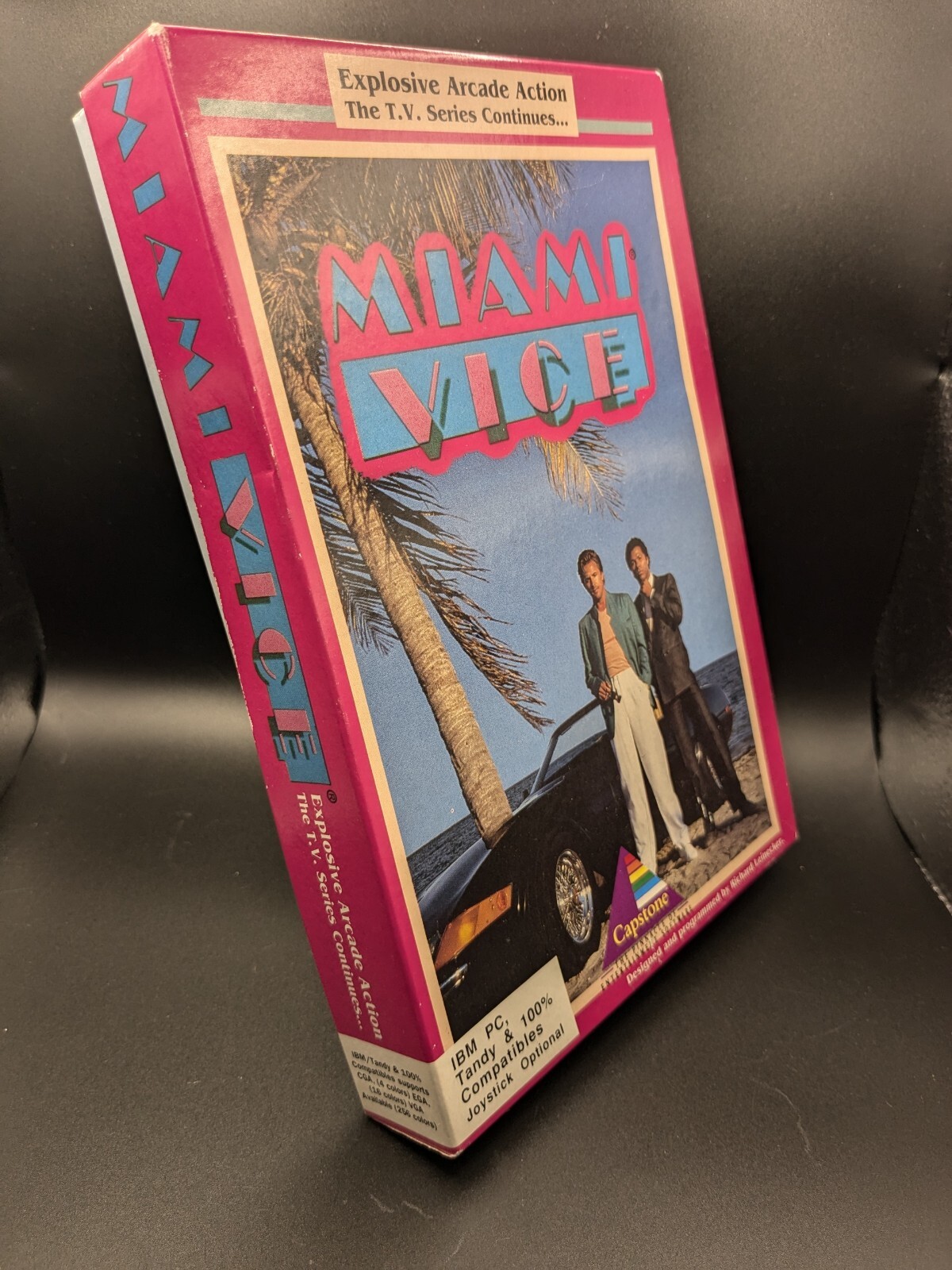 Miami Vice Personal Computer Game IBM/PC/DOS Capstone 1989 Floppy Disk ...