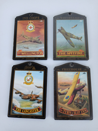 Lotto 4 Quadretti Pub World Wellingron Lancaster Spitfire Turn Slip Inn ...
