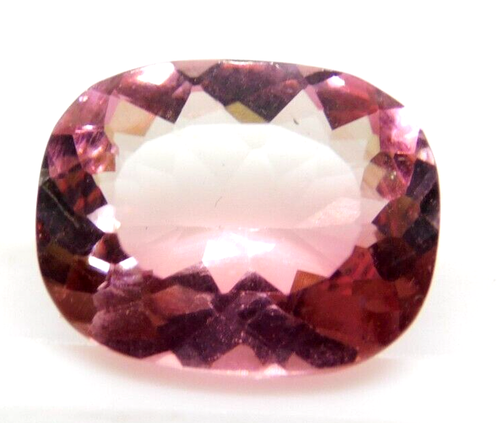 6.35Ct Natural Certified Bi-Color Brazilian Topaz Cushion Shape Loose ...