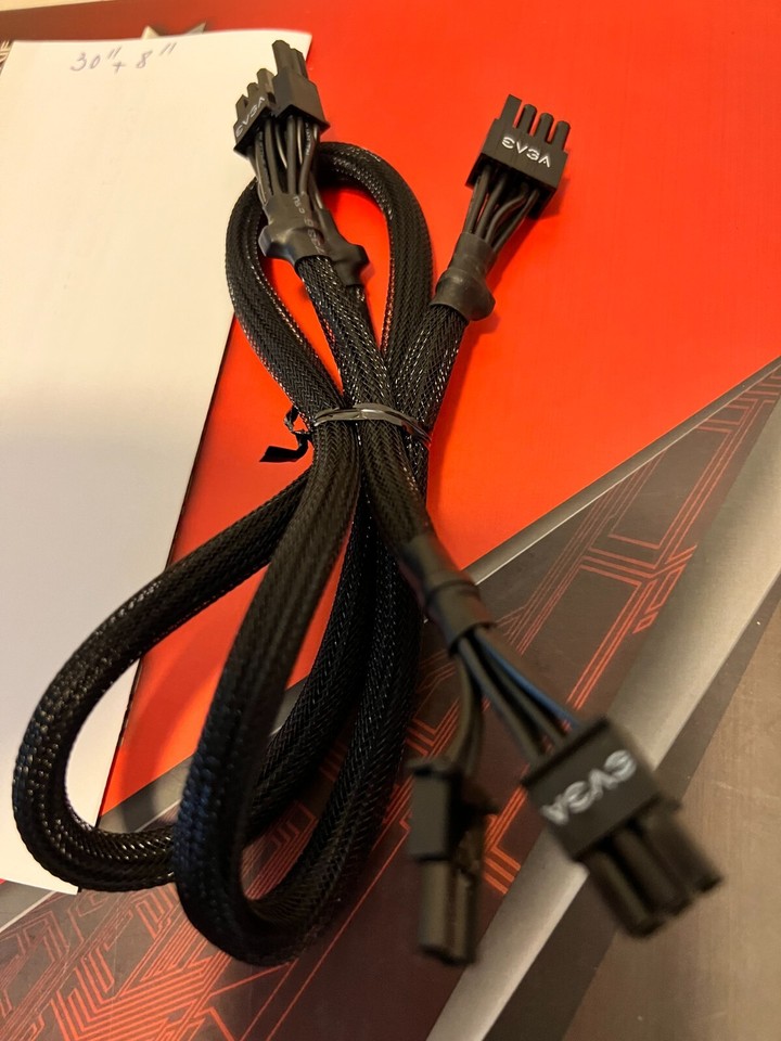 EVGA SuperNOVA 8 PIN TO 8+8 PCI Express graphic card Power Cable ...