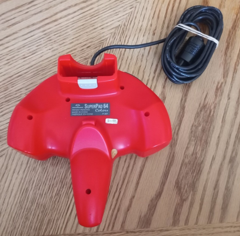 Performance SuperPad 64 Colors Red Controller for Nintendo 64 *FREE ...
